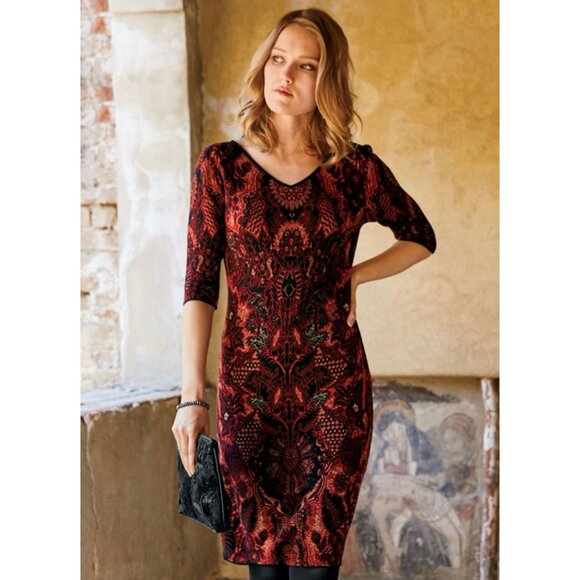 Peruvian Connection | Dresses | Peruvian Connection Brocade Knit Pima ...